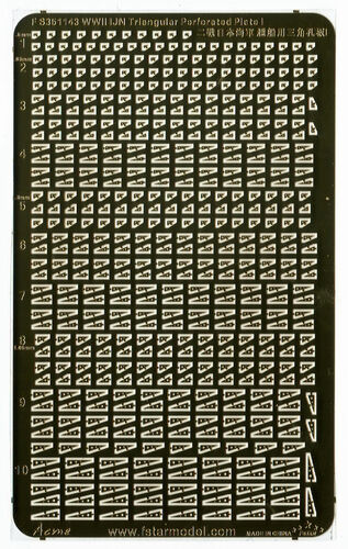 Five Star Model 351143 IJN WWII Triangular Perforated Plate I