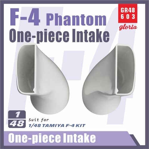 Gloria Model GR48603 F-4 Phantom One-Piece Intake (Tamiya)
