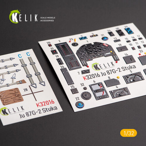 KELIK K32016 Junkers Ju 87 D/G Stuka - Interior 3D Decal For Trumpeter Kit