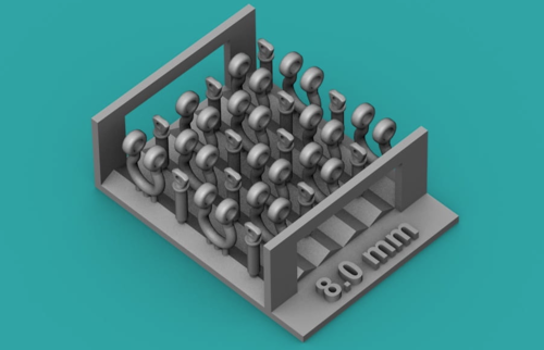 EMP3D 99030311 Szekle okrągłe Omega 8mm - 10 sztuk