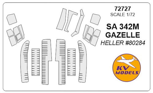 KV Models 72727 SA 342M Gazelle (Heller)