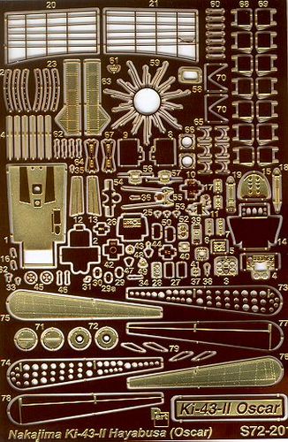 Part S72-201 Ki-43-II Hayabusa (Oscar) Hasegawa