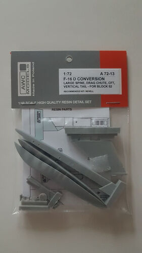 AWC-MODEL A72-13 General Dynamics F-16 D Block 52 - Conversion Set with CFT (for Revell kits)