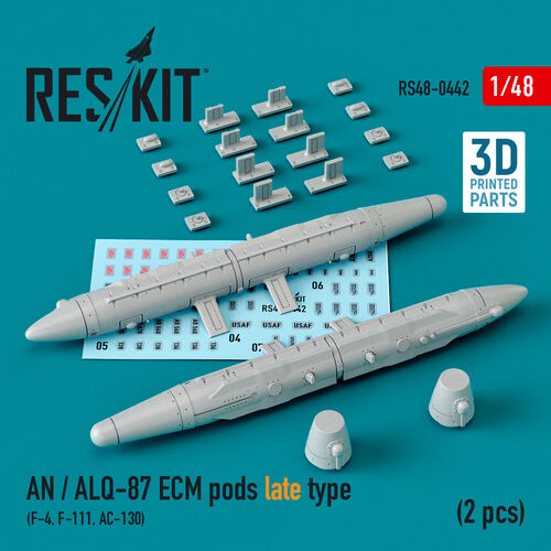 RES/KIT 48-0442 AN / ALQ-87 ECM Pods Late Type (2 pcs) (F-4, F-111, AC-130)