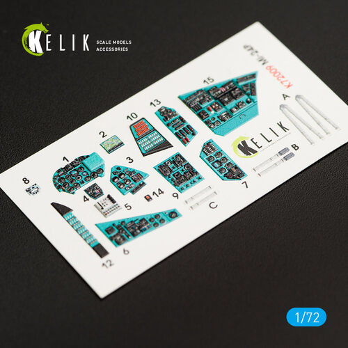 KELIK K72009 MI-24P interior 3D decals for Zvezda kit