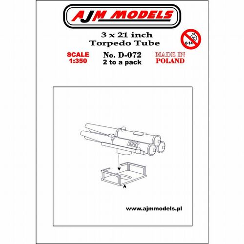 AJM Models D-072 3 x 21 inch Torpedo Tube