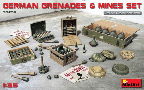 MiniArt 35258 German Grenades & Mine Set