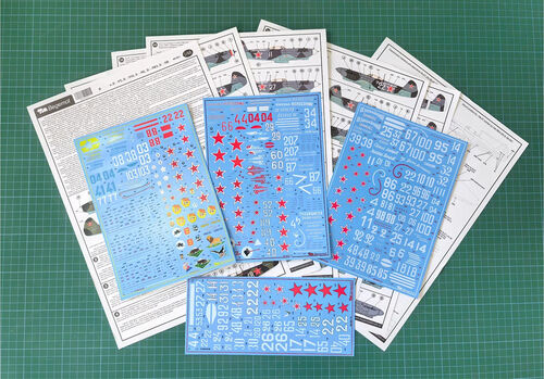 Begemot Decals 48-063 Yakovlev Yak-9 Set - 84 Marking Variations