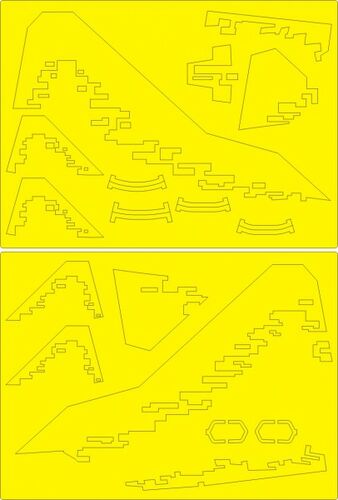 New Ware AM0809 Su-57 DIGITAL CAMOUFLAGE - scheme 2 kabuki masks for Zvezda