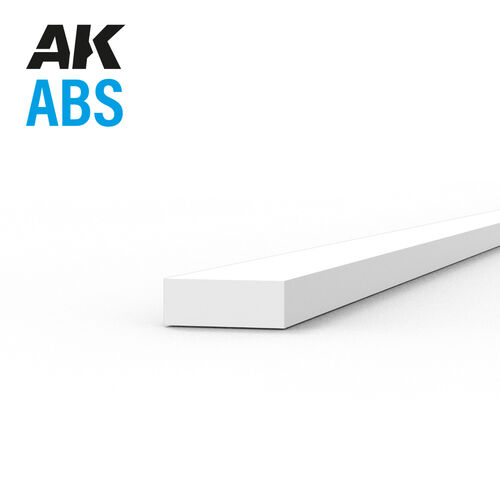 AK-Interactive 6715 ABS Opaque Strip 0.75 x 2.00 x 350mm - 1 Piece