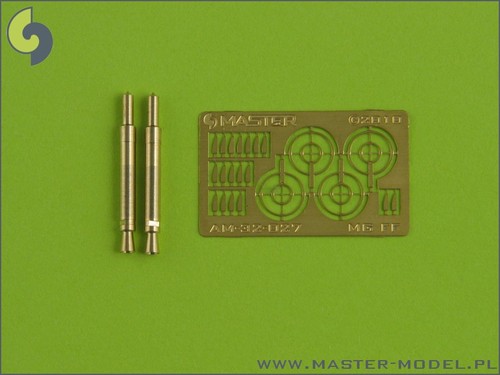 Master AM-32-027 German aircraft autocannon MG FF - turned barrels and etched sights (2pcs)