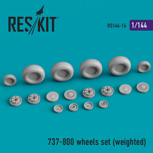DISCONTINUED RES/KIT 144-0014 737-800 Wheels Set (Weighted)