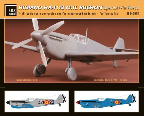 SBS Model 48075 Hispano HA-1112 M.1L Buchon 'Spanish Air Force' (for Tamiya kit)