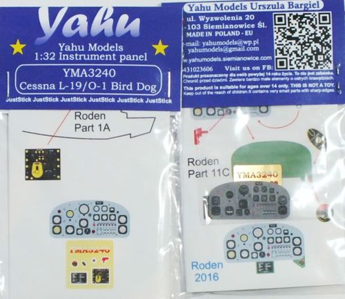 Yahu Models A3240 Cessna L-19/O-1 Bird Dog (Roden)