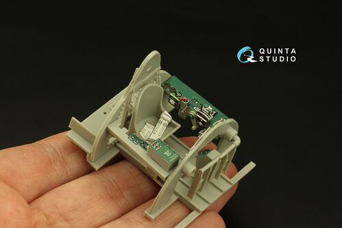 Quinta Studio QD32186 Grumman F4F-3 Wildcat - 3D-Printed & Coloured Interior (for Trumpeter kits)