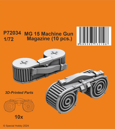 CMK P72034 MG 15 Machine Gun Magazine (10pcs)