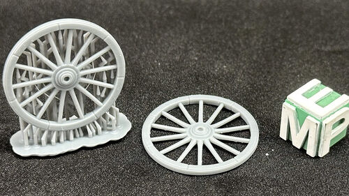 EMP3D 35041060 Wooden Wheels (Size In Reality - 90cm) - 14 Spokes - 4 Pieces