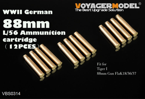 VoyagerModel.Co.Ltd VBS0314 WWII German 88mm L/ 56 Ammunition cartridge
