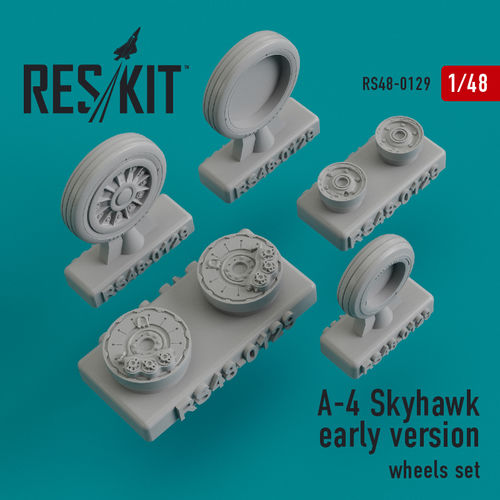 RES/KIT 48-0129 A-4 Skyhawk early version wheels set