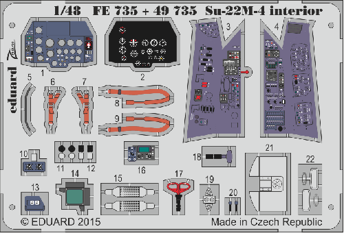 Eduard FE735 Su-22M-4 interior Smer