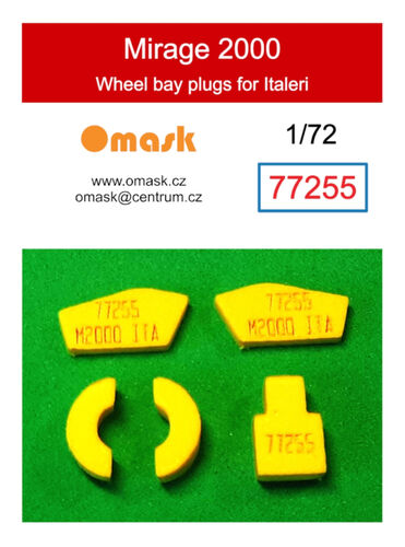 Omask 77255 Dasasault Mirage 2000 - Wheel Bay Plugs (for Italeri Kits)