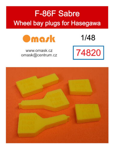 Omask 74820 F-86F Sabre Wheel Bay Plugs (For Hasegawa)
