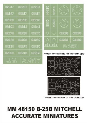 Montex MM48150 B-25B Mitchell Accurate Miniatures 3430