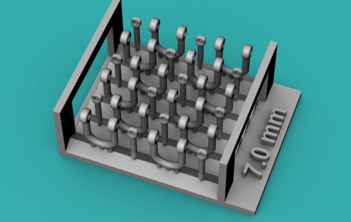 EMP3D 99030209 Szekle proste "U" 7mm - 10 sztuk