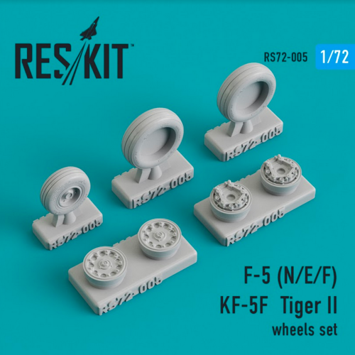 RES/KIT 72-0005 Northrop F-5 F/N "Tiger II", KF-5F wheels set