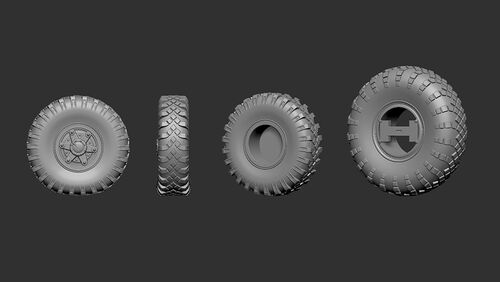 Firma49 T060-72 Wheels for CHMZAP-5247G - Underinflated (for Takom Kits)