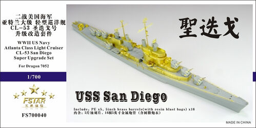 Five Star Model 700040 USS San Diego (CL-53) - Upgrade Set (for Dragon 7052 Kit)