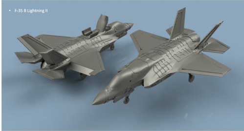 L'Arsenal 2.0 3D700149 F-35 B Lightning II (5 planes)
