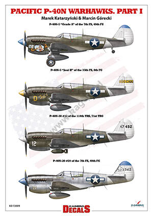 Kagero DEC-72009 Pacific P-40N WARHAWKS. Part I