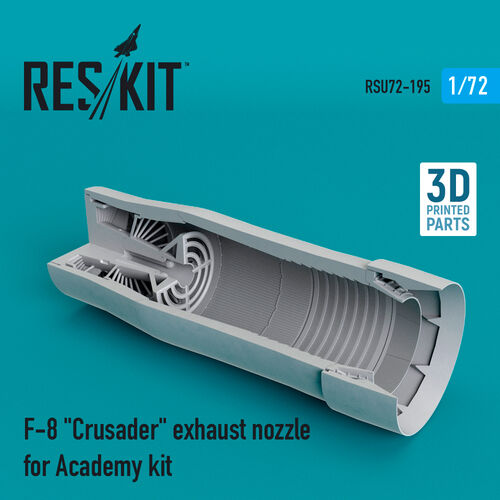 RES/KIT U72-0195 F-8 "Crusader" exhaust nozzle for Academy kit