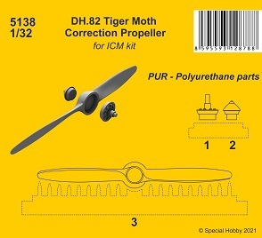 CMK K5138 DH.82 Tiger Moth Correction Propeller (for ICM kit)