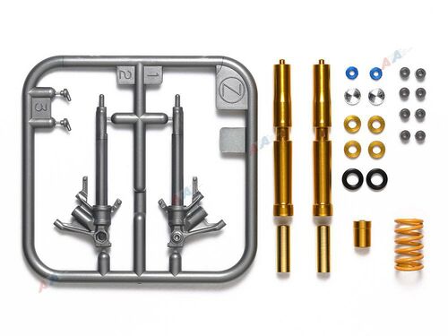 Tamiya 12690 Honda CBR1000RR-R FIREBLADE SP - FRONT FORK SET (For Tamiya #14138)