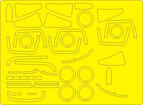 New Ware AM0127 F-8E and F-8J Crusader EXPERT kabuki masks for Hasegawa
