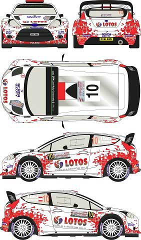 Racing Decals RD24-019 Ford Fiesta WRC - Kubica Rally Poland 2014 - RK M-Sport (for Belkits Kits)