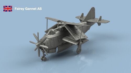 L'Arsenal 2.0 3D700595ASWPL Fairey Gannet ASW folded wings - 3D printing (5 pcs)