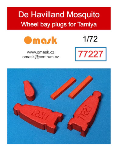 Omask 77227 De Havilland Mosquito Wheel Bay Plugs (For Tamiya 60747, 60753, 60765)