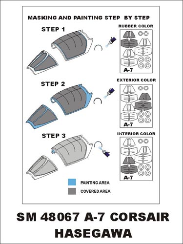 Montex SM48067 A-7 Corsair Hasegawa
