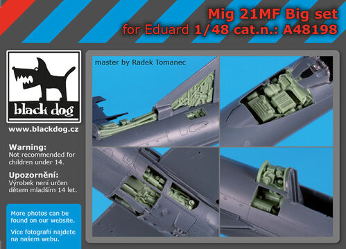 Black Dog A48198 Mig 21MF Big Set For Eduard