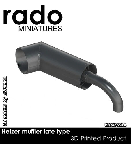 Rado Miniatures 35S14 Hetzer Muffler Late Type (1pc)