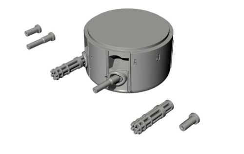 CMK Q72331 AH-1G - Emerson Electric M28 dual weapon turret