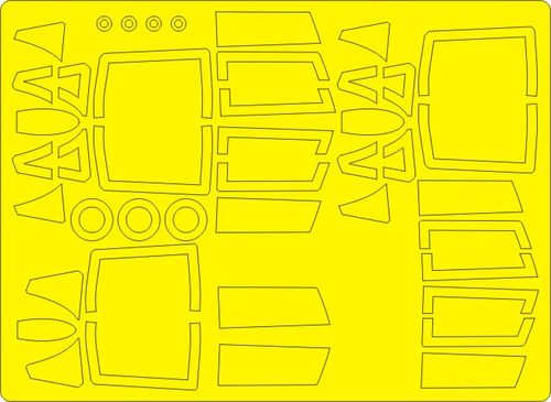 New Ware AM0681 MiG-21UM ADVANCED kabuki masks for Trumpeter