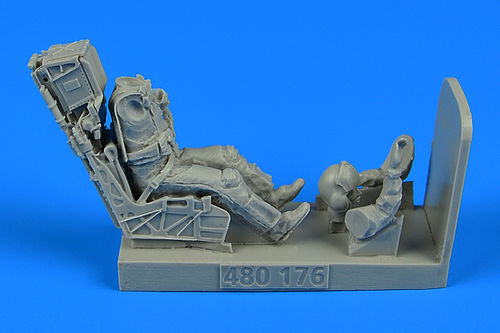 Aerobonus 480176 US Navy Fighter/Attack Pilot with ejection seat for F/A-18E/F Figurines HASEGAWA/REVELL