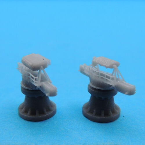 Black Cat Models AC700038b Mark 38 Main Battery Fire Control Director - 7 Sided Shield (2 pcs)
