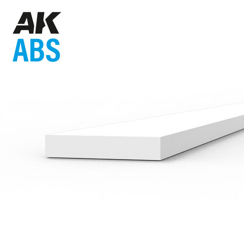 AK-Interactive 6717 ABS Opaque Strip 0.75 x 4.00 x 350mm - 1 Piece