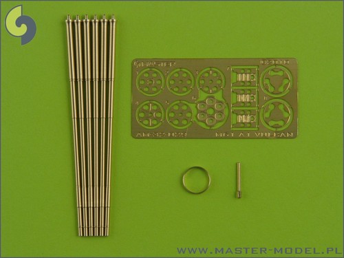 Master AM-32-029 M61 A1 Vulcan - Six-barrelled rotary 20mm cannon - turned barrels with etched barrel clamps