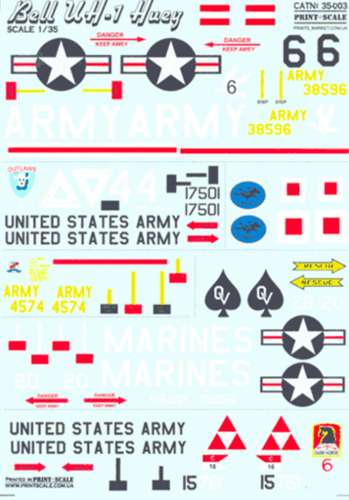 Print Scale 35-003 Bell UH-1 Huey